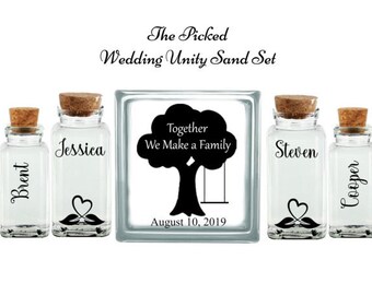 Wedding Unity Sand Ceremony Set Blended Family Together We - Etsy