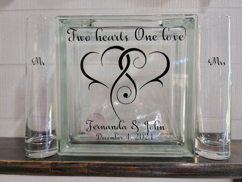 Two Hearts One Love Unity Ceremony-sand-set-bride and - Etsy