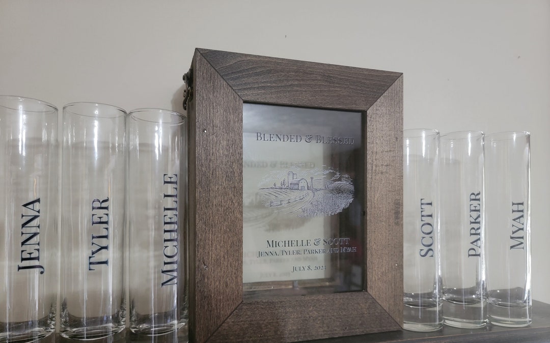 Rustic Unity Sand Ceremony Set Shadow Box Unity Candle Alternative ...