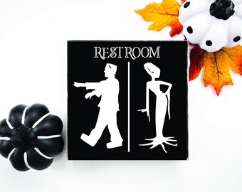 Bathroom Sign Horror - Etsy