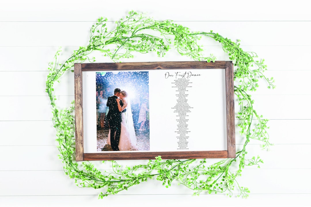 Our First Dance Custom Framed First Dance Wedding Gift Anniversary Gift ...
