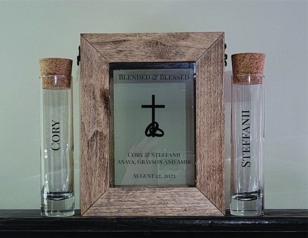 Rustic Unity Sand Ceremony Set Shadow Box Unity Candle Alternative ...