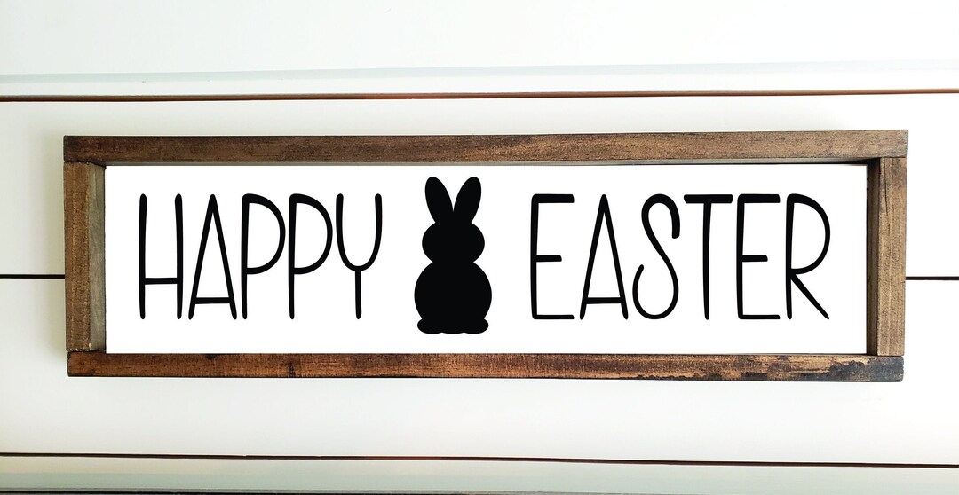 Happy Easter-rustic Farmhouse Wood Wall Décor - Etsy