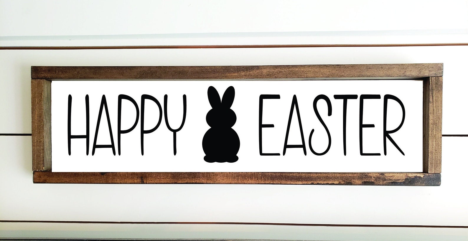Happy Easter-Rustic Farmhouse Wood Wall Décor | Etsy