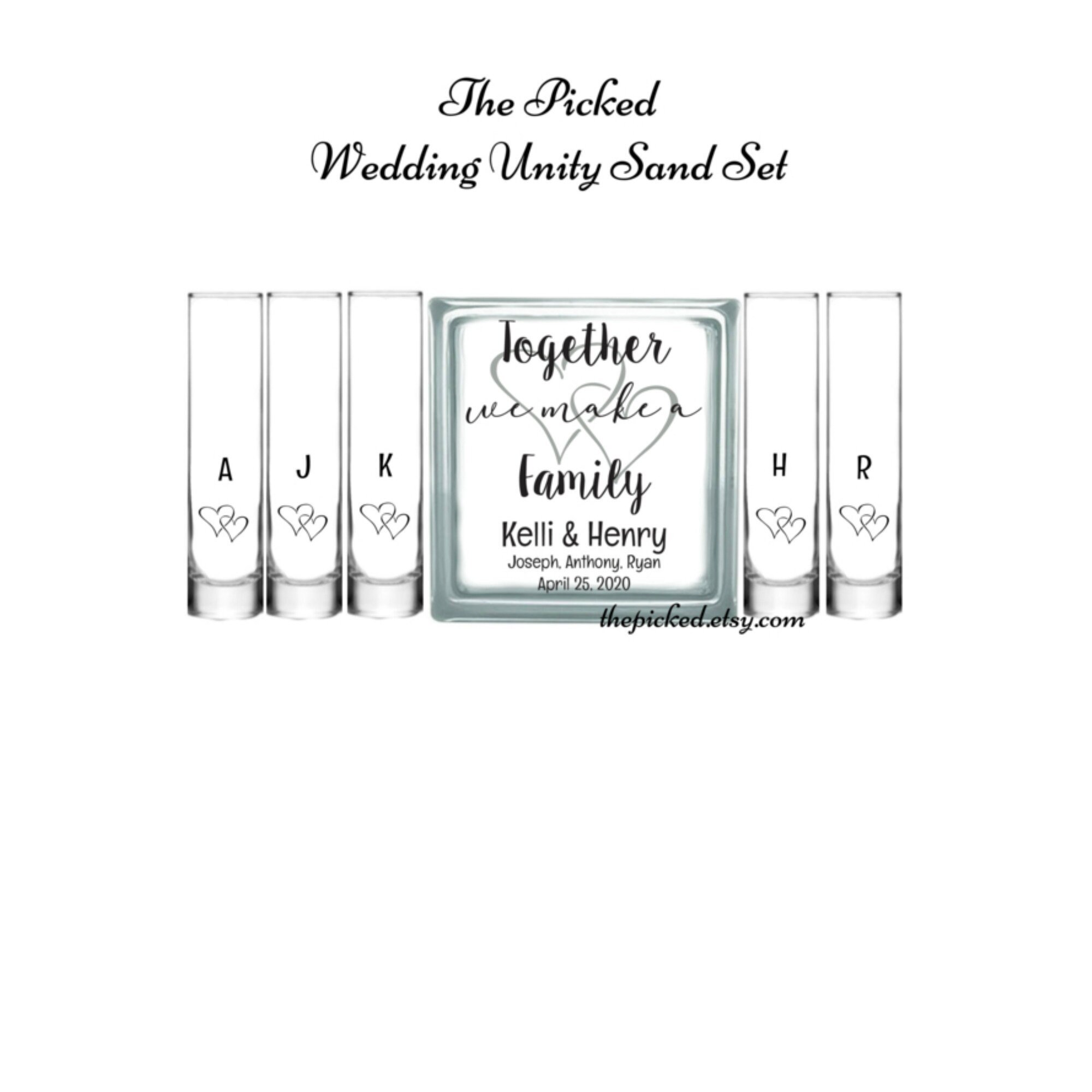 Wedding Unity Sand Ceremony Set Blended Family Together We | Etsy