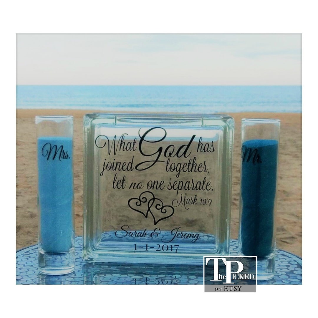 Wedding Unity Sand Ceremony Set-religious-unity Ceremony-sand-set-bride ...
