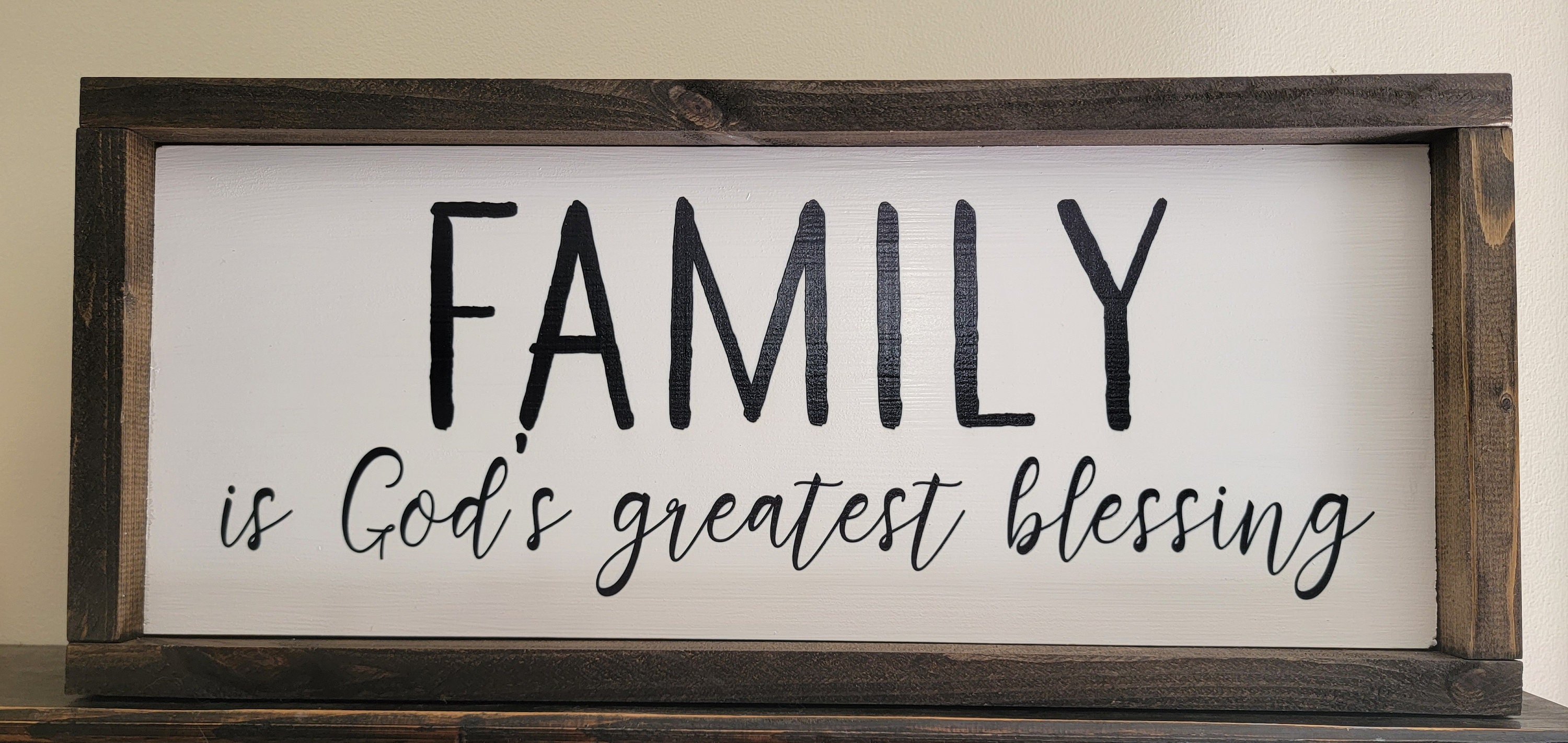 Family is God's Greatest Blessing Wood Sign - Etsy