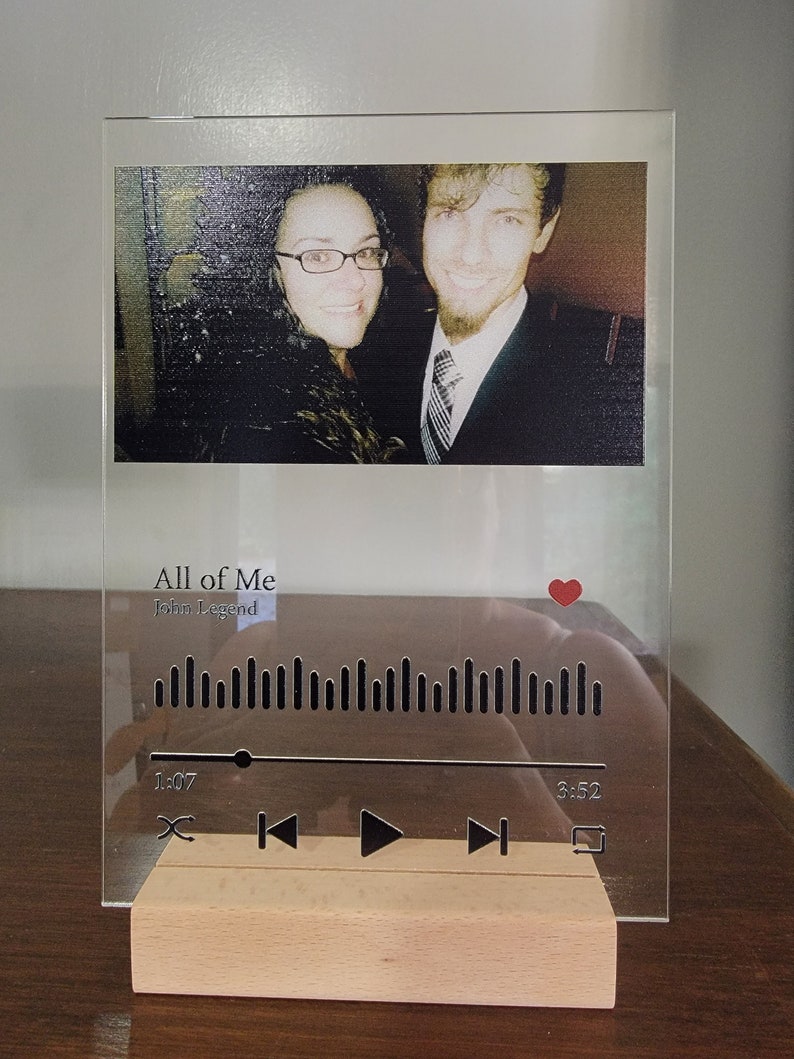 Personalized Music Plaque With Stand Custom Album Cover - Etsy
