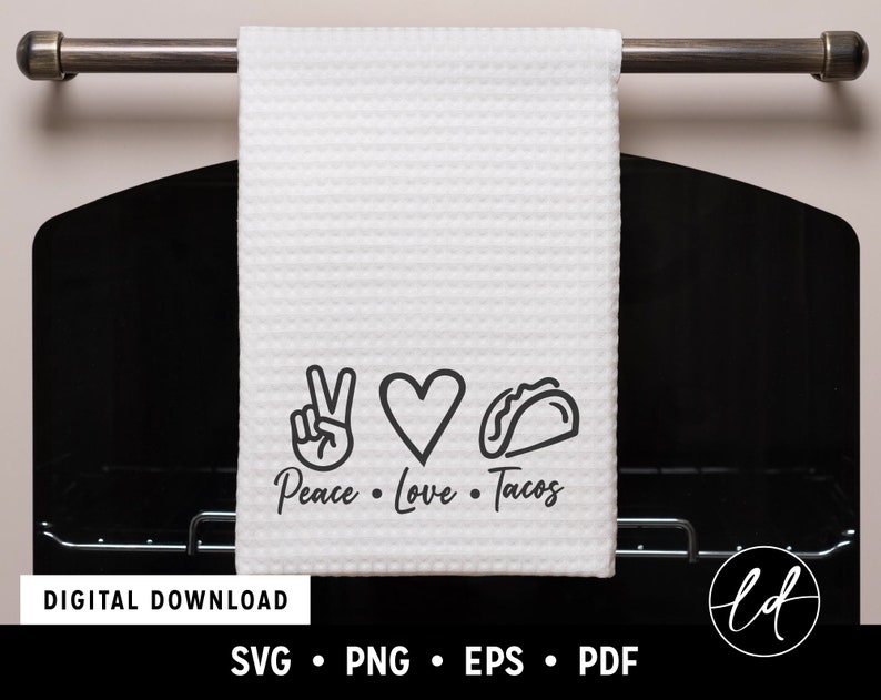 Peace Love Tacos SVG, Peace SVG, Love SVG, Funny Svg Cut File Cricut, Silhouette - Etsy