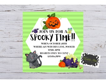 Spooky Halloween Party Invitation - Etsy