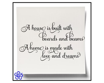 Rustic wall decal | Etsy