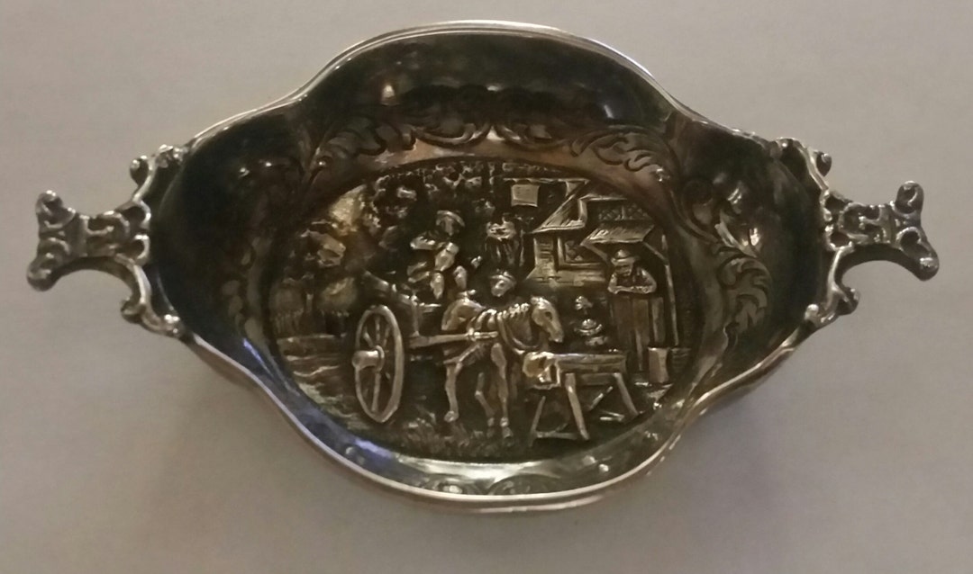 Vintage DUTCH Silverplate GERO 90 Baroque Shape Vide Poche,oval Int ...