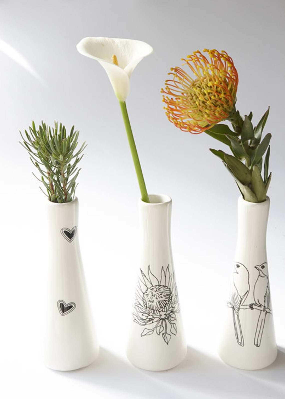 Ceramic Vase Stack of Birds - Etsy