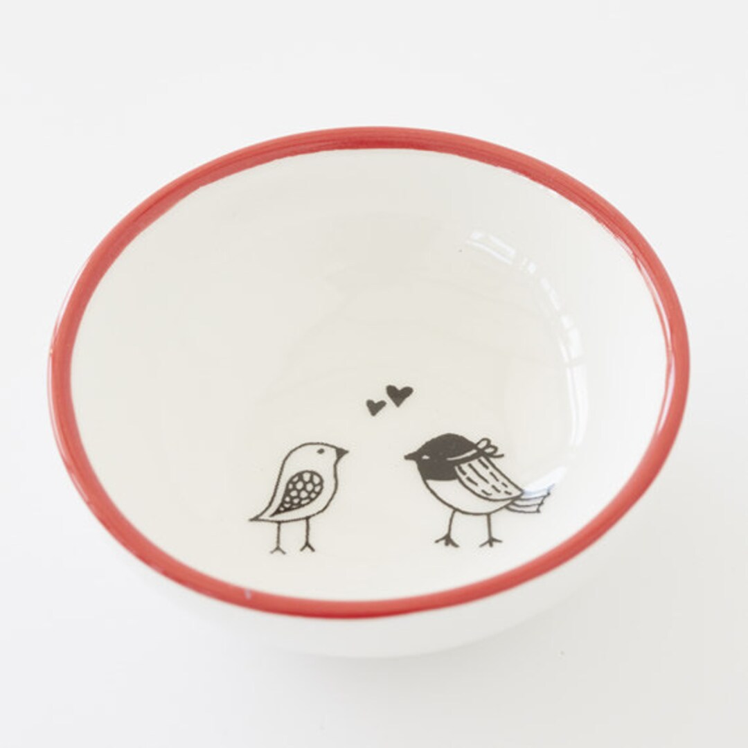 Ceramic Small Bowl - Love Birds - Etsy