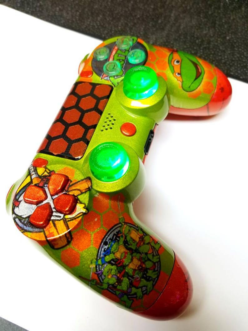 Custom MIKEY-TMNT New Wireless Dualshock Controller Made to | Etsy