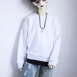 Casual Cool Stitched Jacket Coat Top for Bjd 1/4 MSD 1/3 SD13 SD17 ...