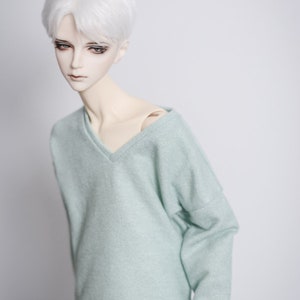 Casual V Neck Sweater Top for Bjd 1/4 MSD 1/3 SD13 SD17 Uncle Doll ...