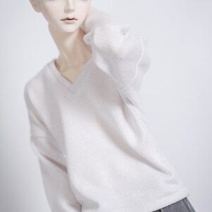 Casual V Neck Sweater Top for Bjd 1/4 MSD 1/3 SD13 SD17 Uncle Doll ...