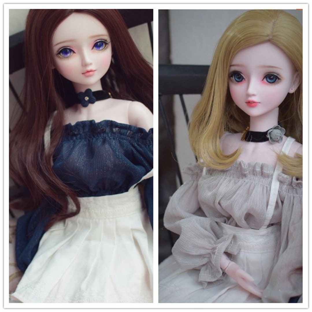 Fashion Outfit Topskirtnecklacestocking for BJD 1/6 1/4 MSD,1/3 Doll ...