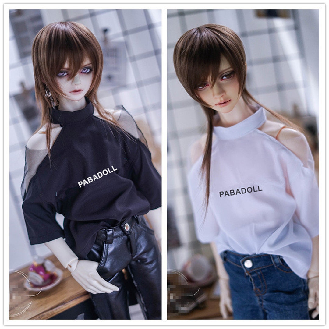 Cool off Shoulder T-shirt for Bjd 1/4 MSD 1/3 SD13 SD17 Uncle Doll ...