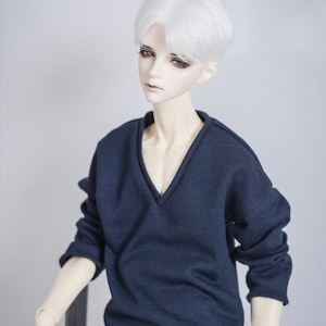 Casual V Neck Sweater Top for Bjd 1/4 MSD 1/3 SD13 SD17 Uncle Doll ...