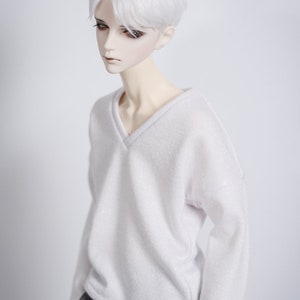 Casual V Neck Sweater Top for Bjd 1/4 MSD 1/3 SD13 SD17 Uncle Doll ...