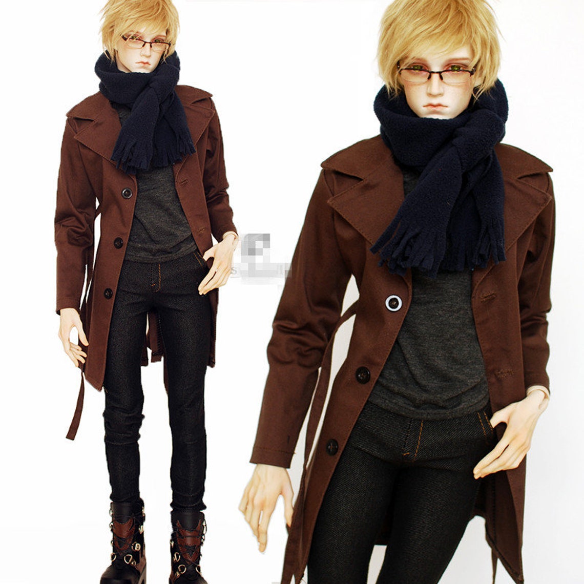 Handsome Wind Coat Sets For BJD 1/4 MSD 1/3 SD13 SD17 Uncle | Etsy