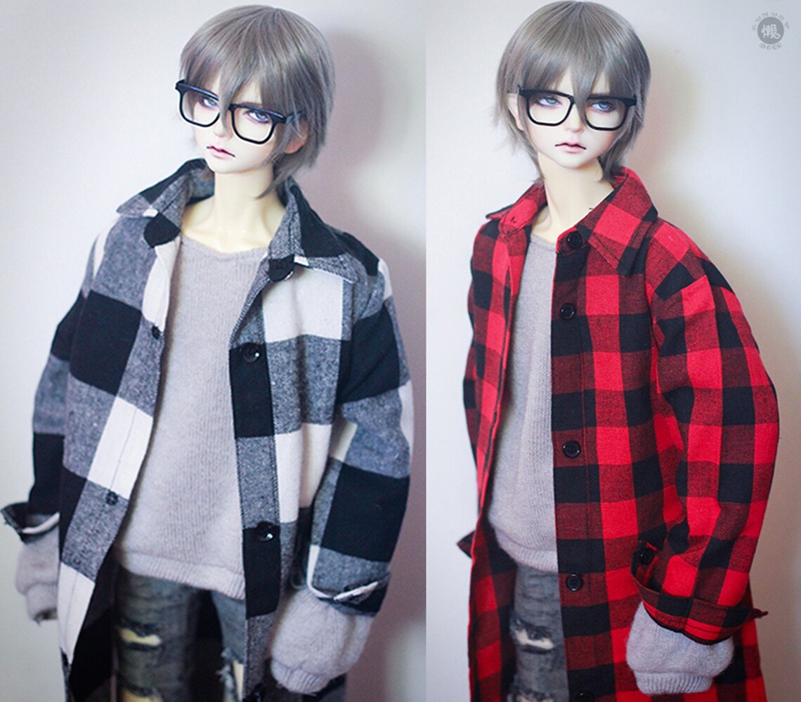 Casual Loose Long Plaid Shirt for BJD 1/6 1/4 MSD 1/3 SD13 - Etsy