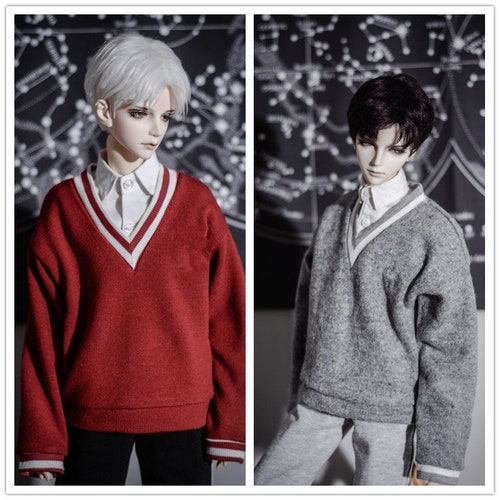 Casual V Neck Sweater Top for Bjd 1/4 MSD 1/3 SD13 SD17 Uncle - Etsy