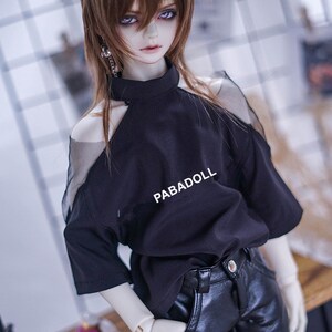 Cool off Shoulder T-shirt for Bjd 1/4 MSD 1/3 SD13 SD17 Uncle Doll ...