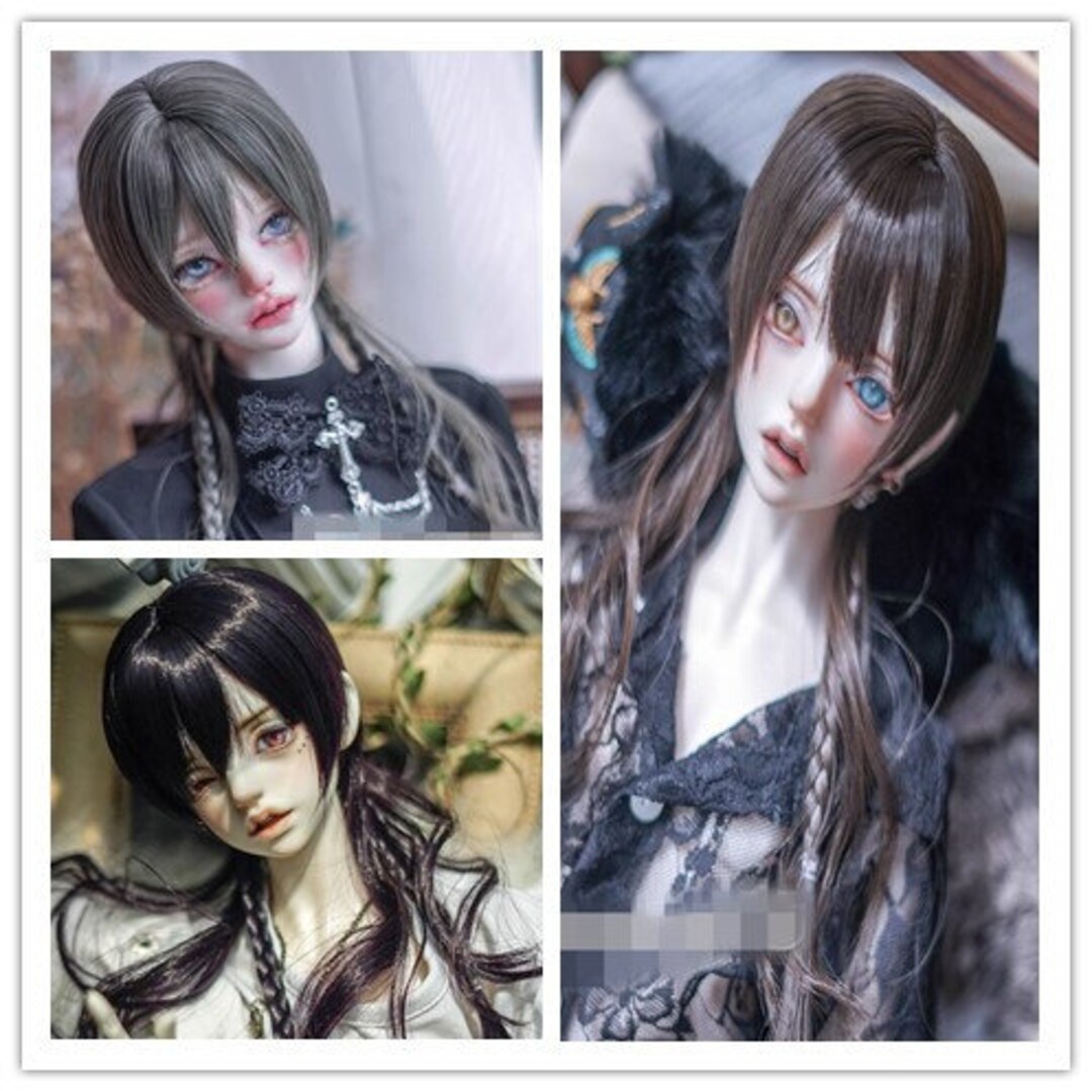 Cool Wolf Tail Braid Bjd Doll Wig Hair 1/6 1/4 1/3 SD DD Uncle Doll ...