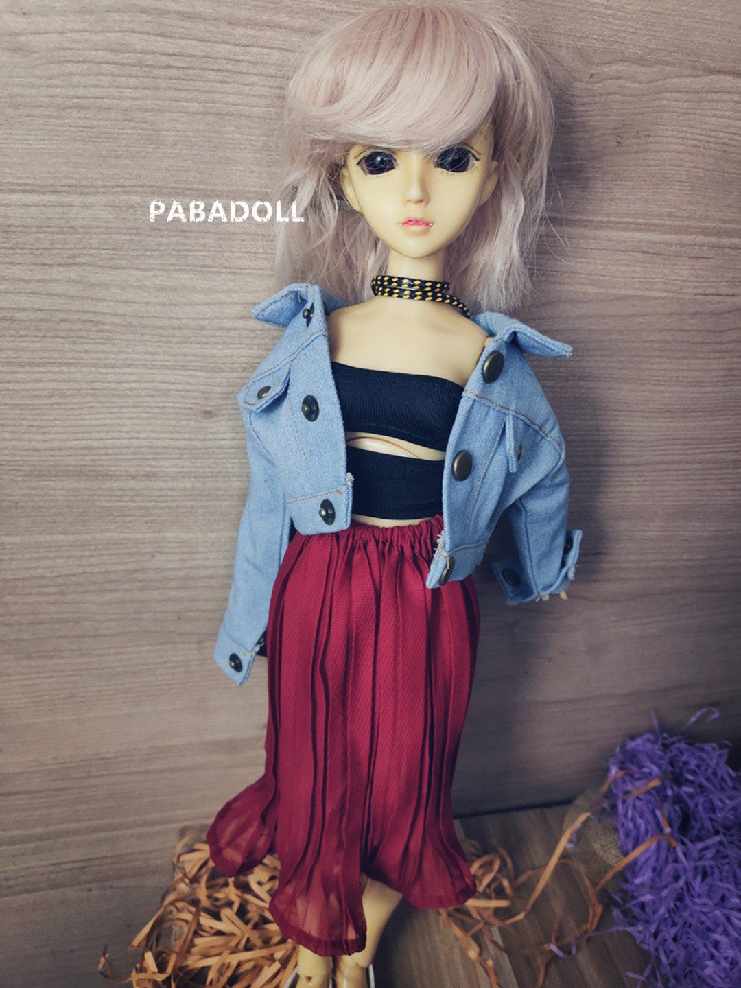Cool Casual Jeans Top for Bjd 1/4 MSD,1/3 SD16,SD13 Boy SD17 Uncle Doll ...