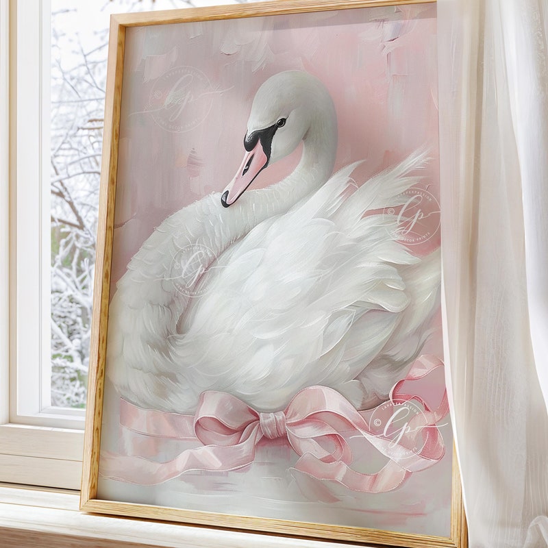 Swan Print - Etsy