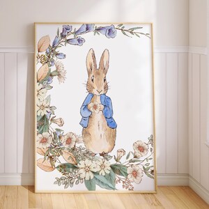 Peter Rabbit Nursery Prints, Wall Prints, Bunny Nursery Prints, Rabbit ...