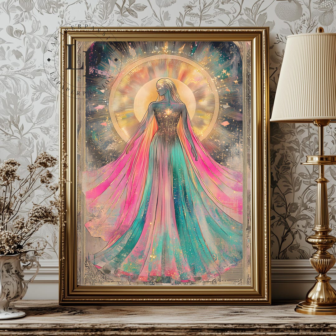 Sun Goddess Art Print: Divine Feminine Altar Decor - Etsy