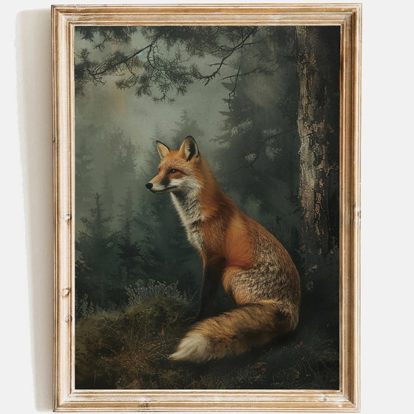 Red Fox Art Print - Etsy