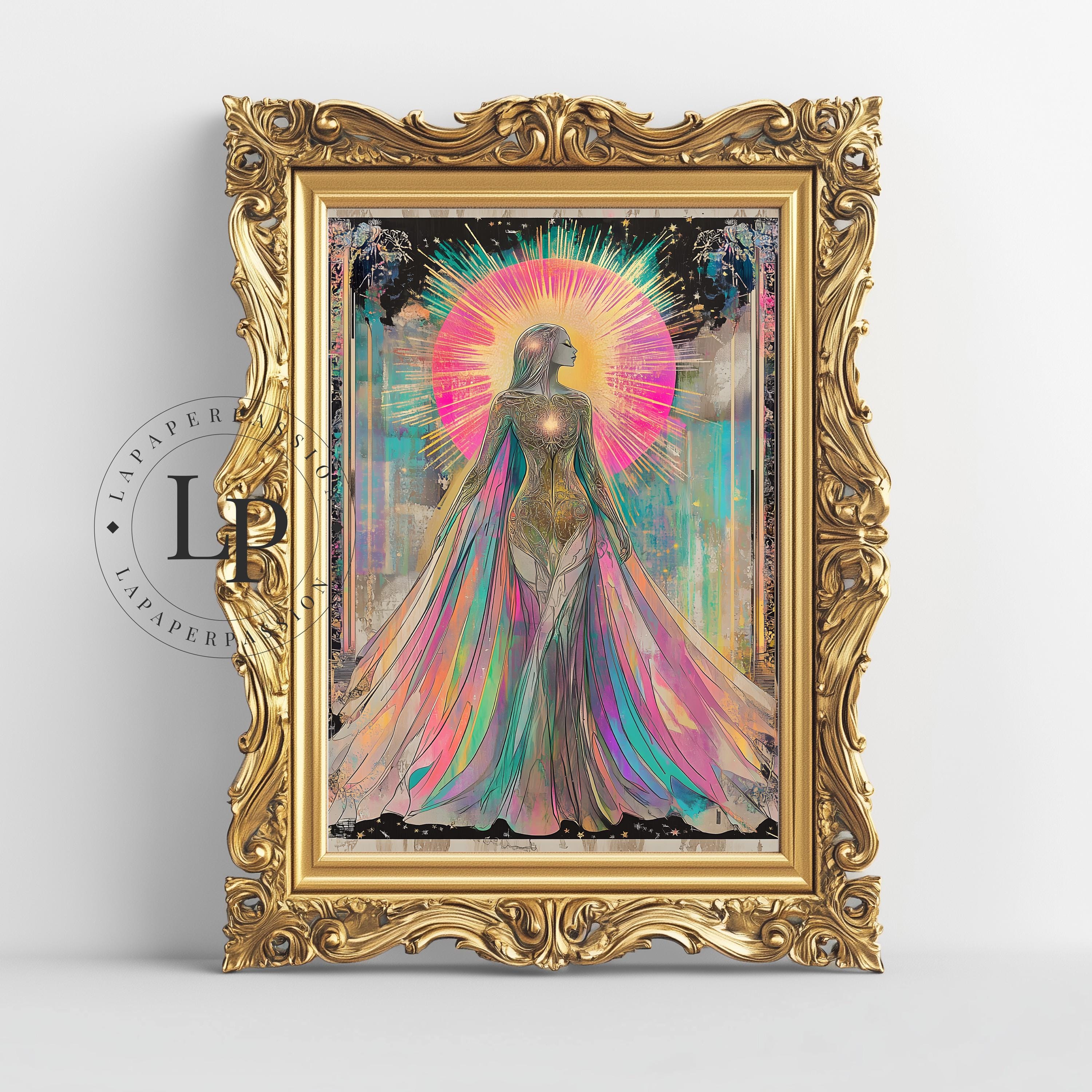 Goddess Art Print: Divine Feminine Star Altar Decor - Etsy