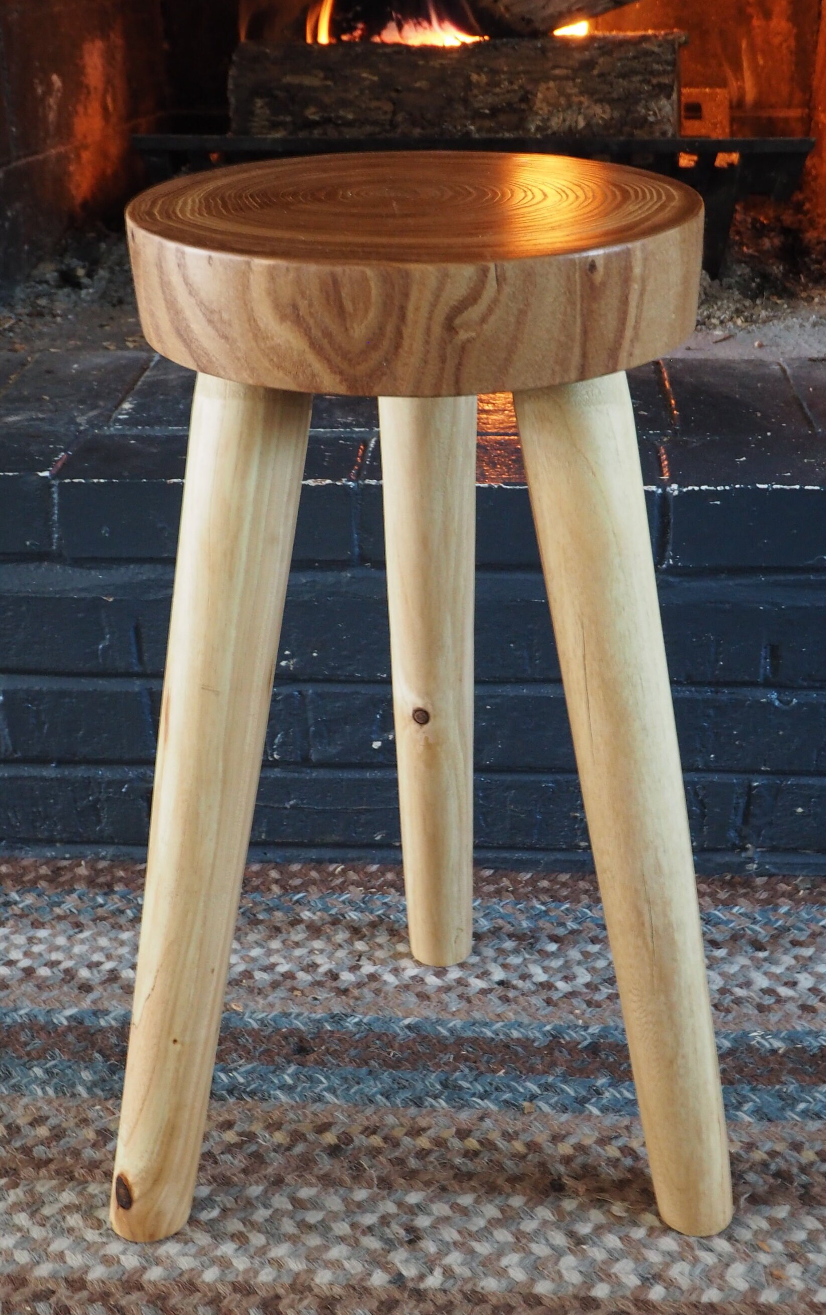 Three-legged Ash Stool - Etsy
