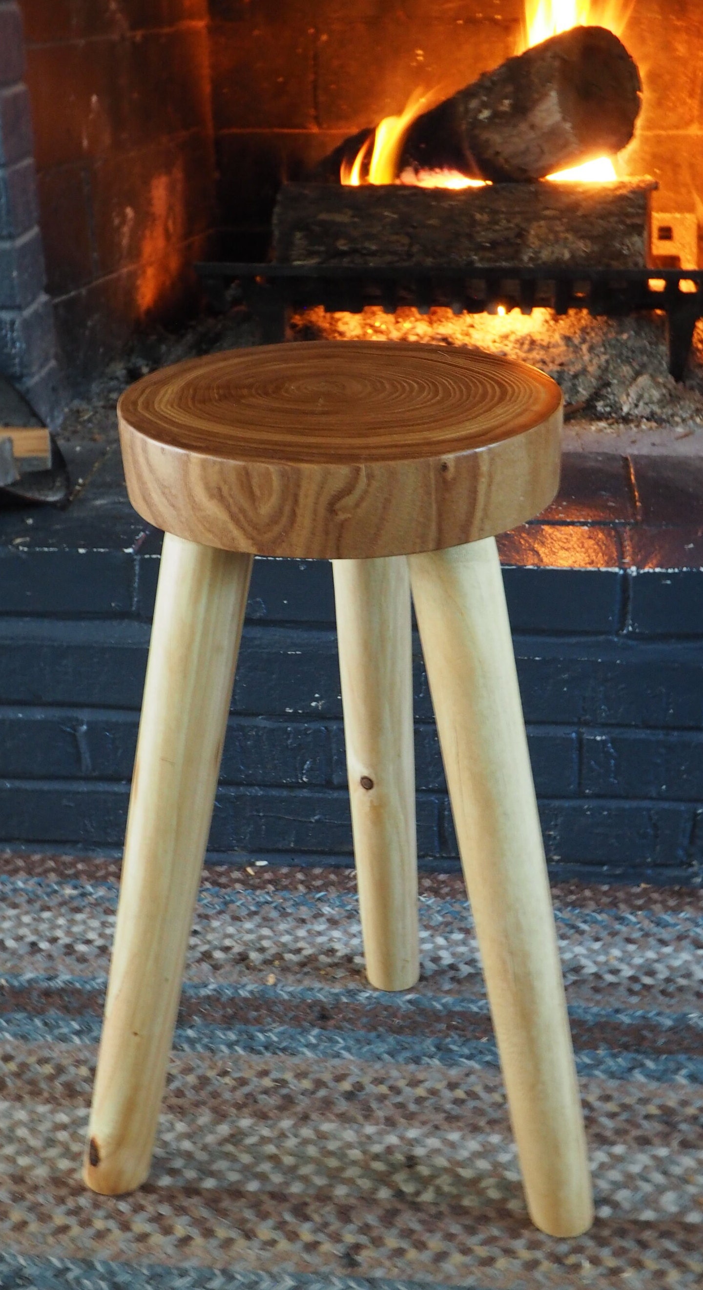 Three-legged Ash Stool - Etsy