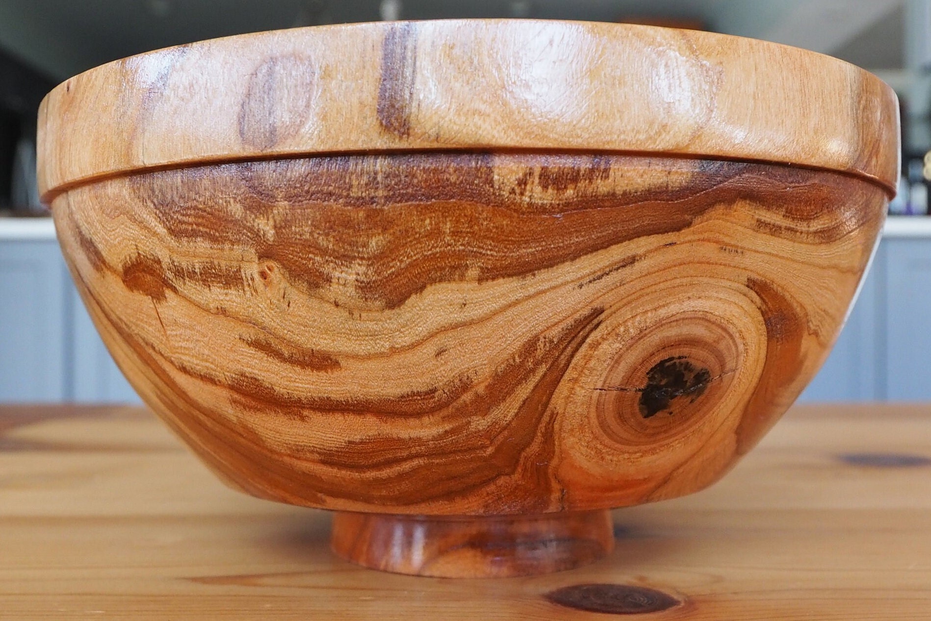 Cherry Wood Bowl - Etsy