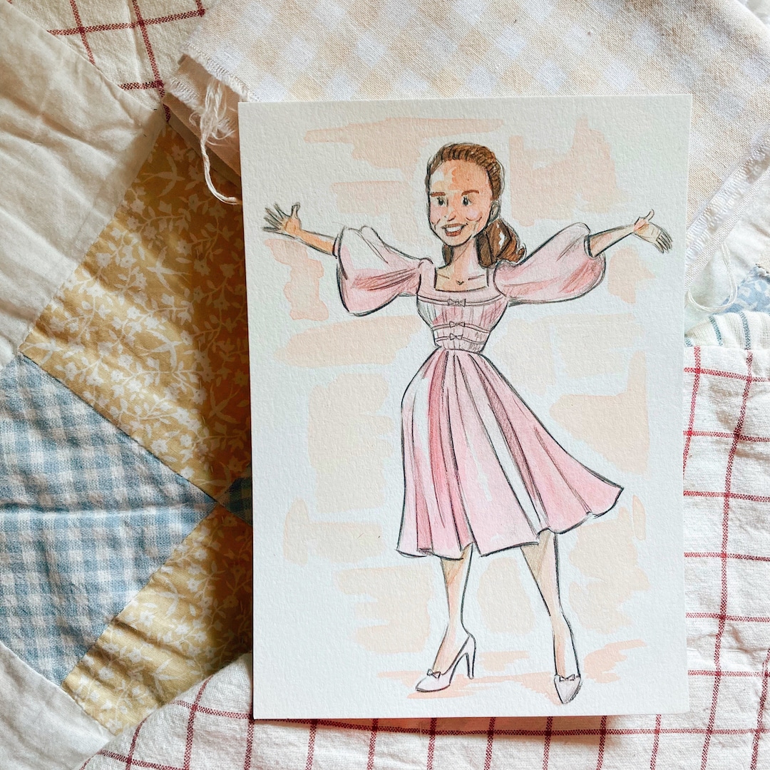 Liesel Von Trapp Watercolor Illustration, the Sound of Music Art - Etsy