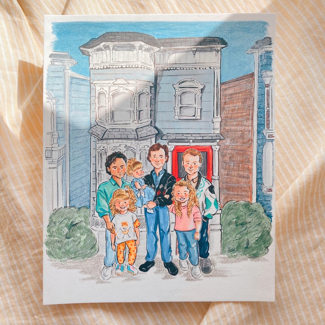 Full House Illustration, Full House Artwork, Full House TV Show, Full ...