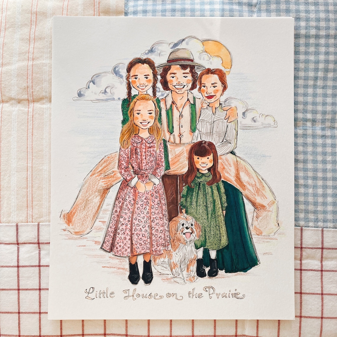 Little House on the Prairie Illustration Little House on the - Etsy
