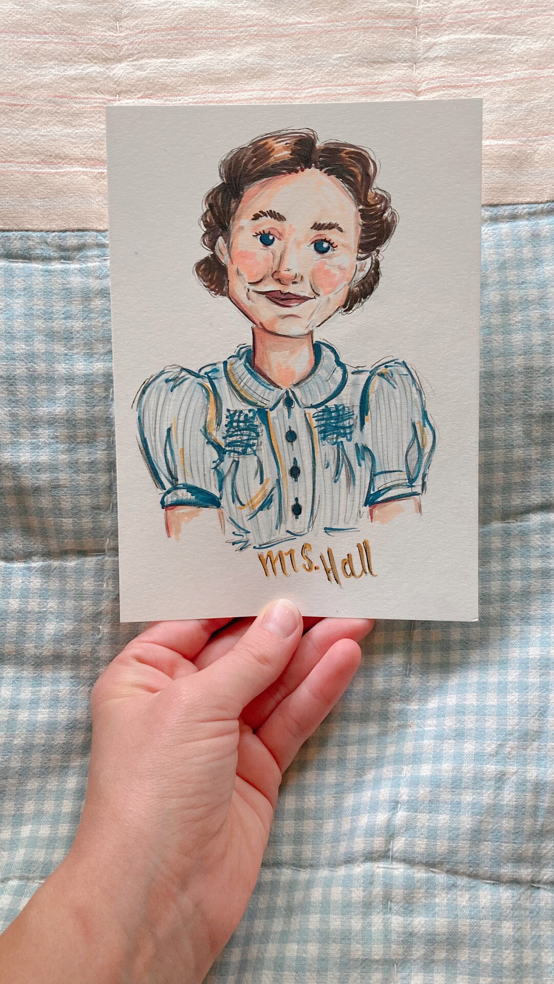 Mrs Hall Illustration, All Creatures Great and Small Illustration - Etsy