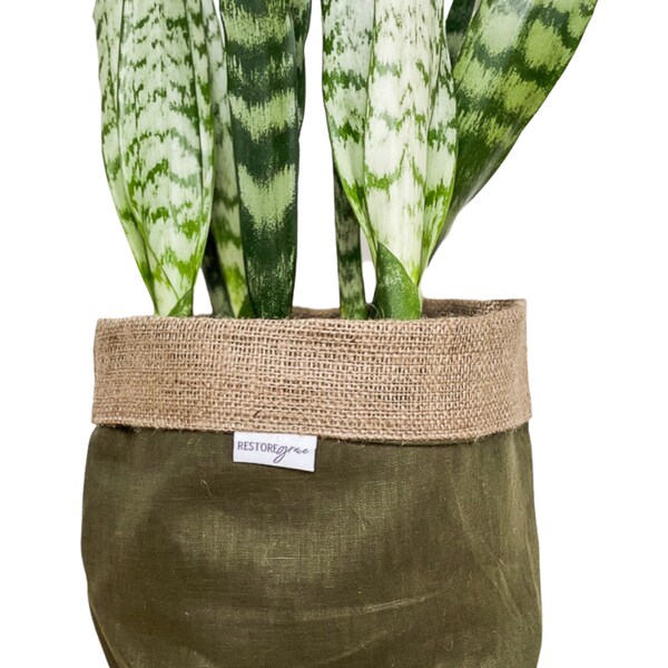 Linen Plant Pots - Etsy