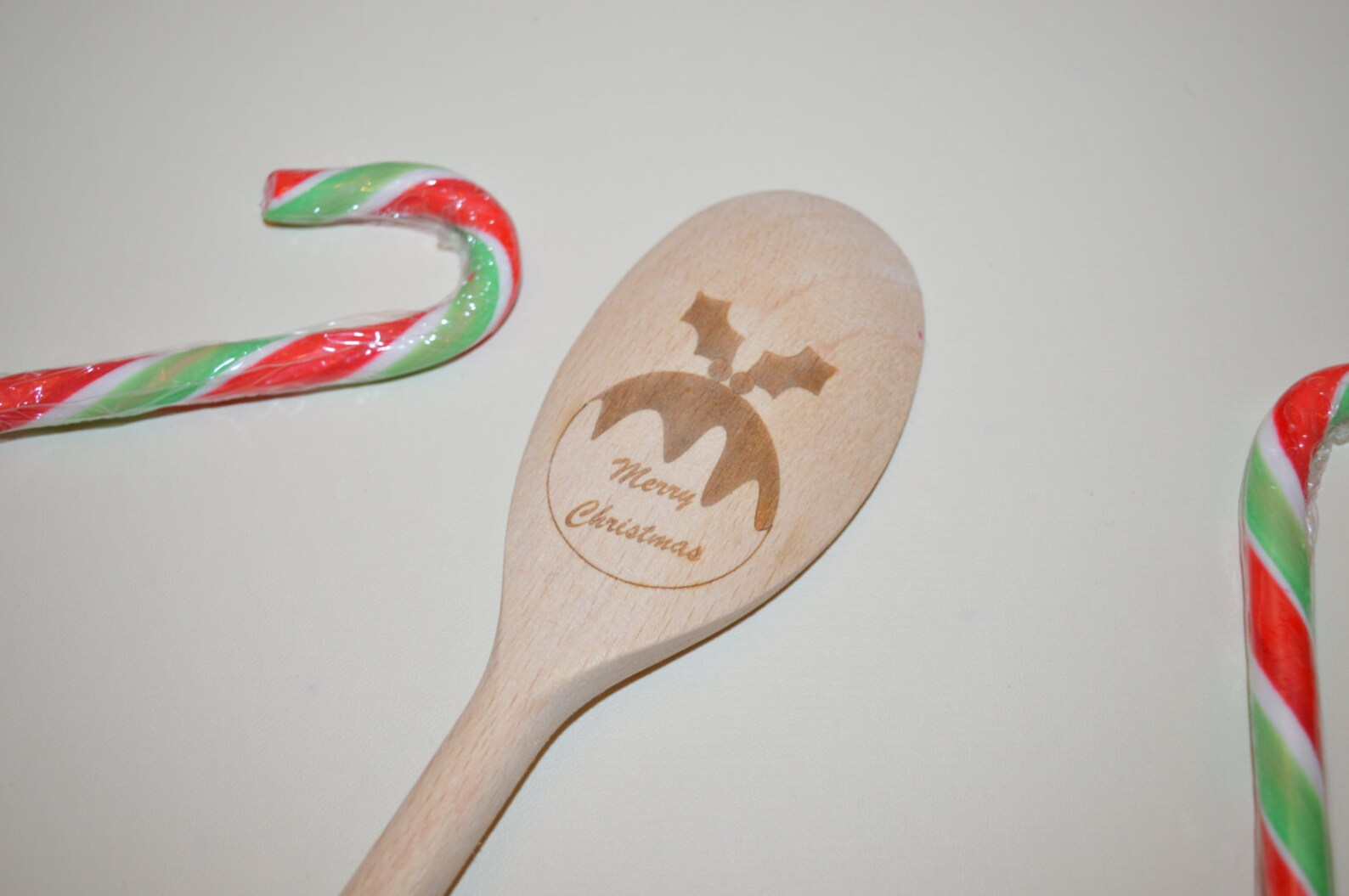 Personalized Wooden Spoon Available With A Christmas Pudding - Etsy UK