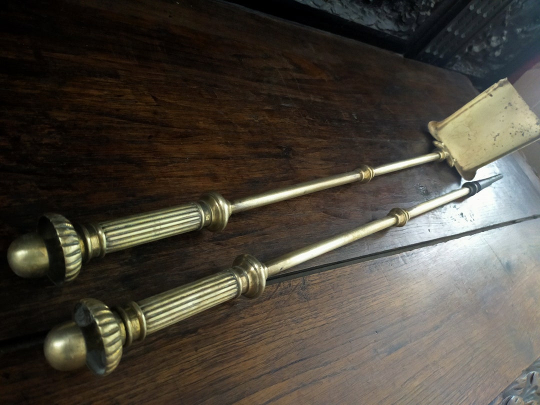 Vintage Fireplace Tools,vintage LUX Collection,bronze Shovel,bronze and ...