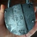 Vintage Rustic French Padlock, Riveted Metal Padlock, With Its Original ...