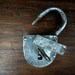 Vintage Rustic French Padlock, Riveted Metal Padlock, With Its Original ...