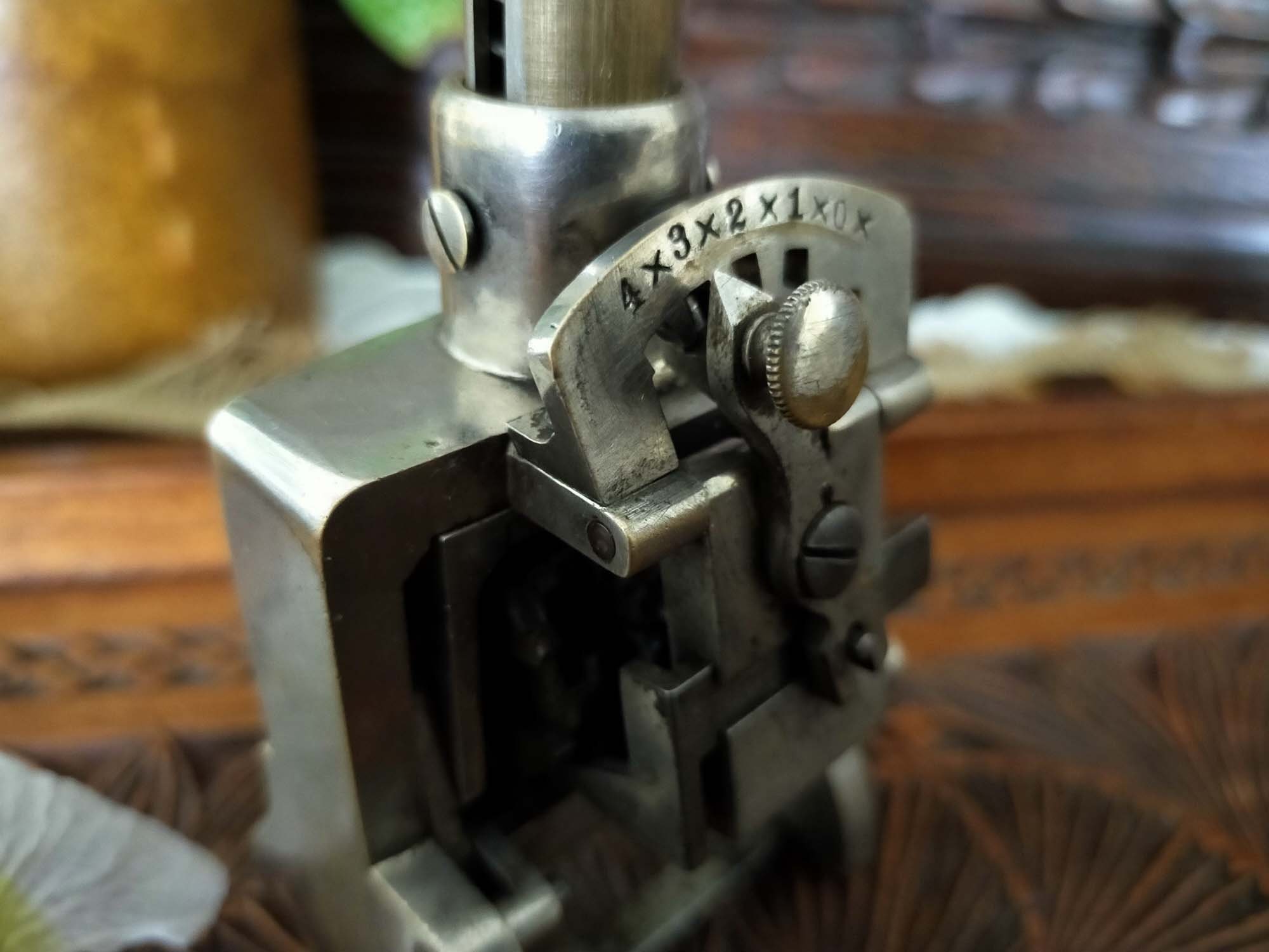 Old French Numerical Stamp Machine, Souvenir of the Mechanical Era ...